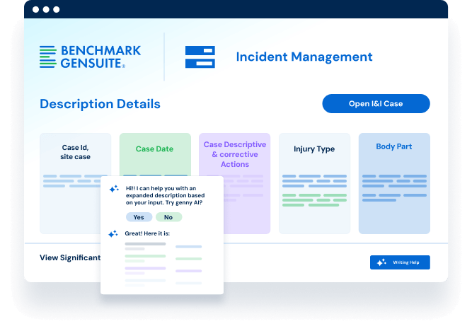 How to Log an Incident - Benchmark Gensuite EHS Software